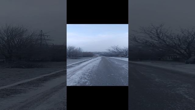 Первый снег в Луганске 26 ноября 2021. Площадь Ленина.