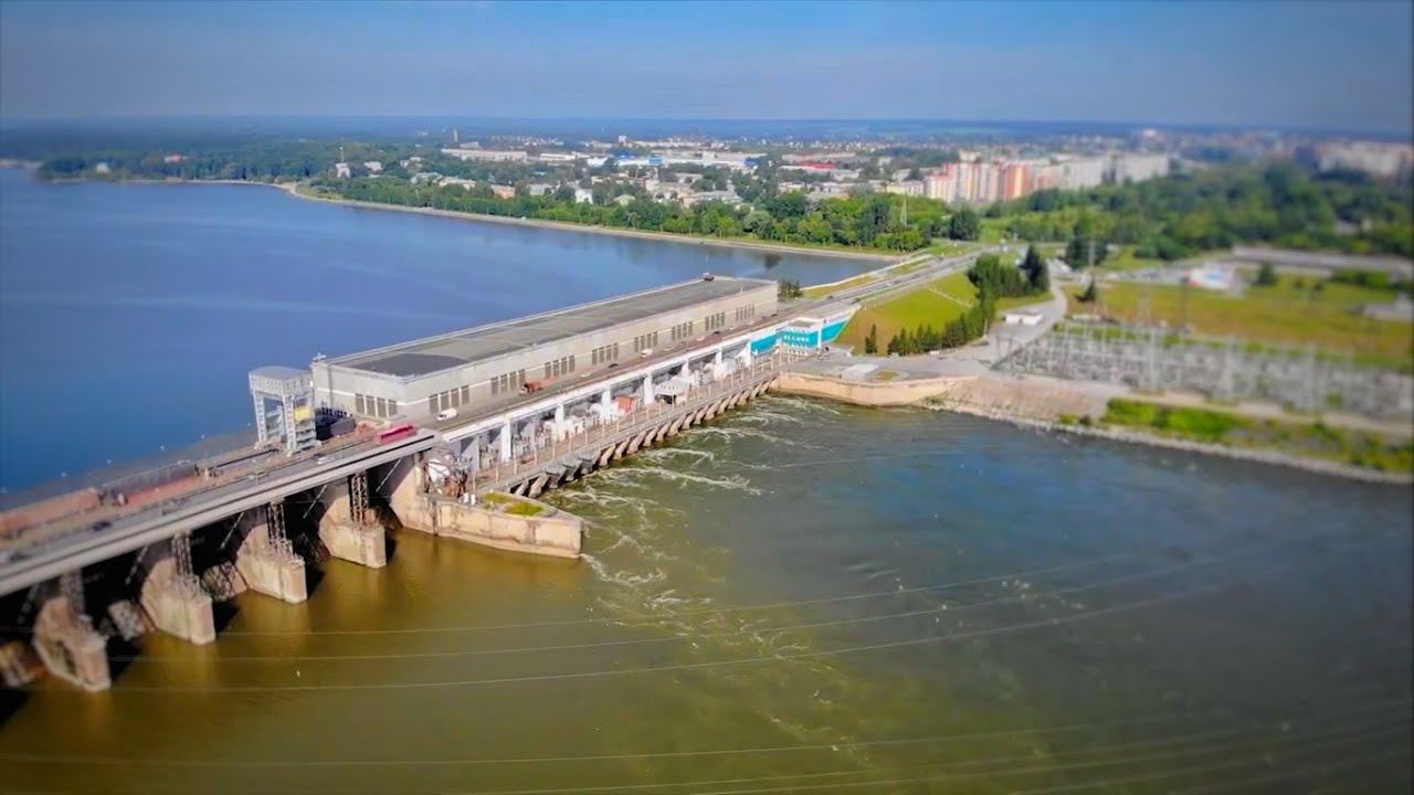 Novosibirsk 4k drone Новосибирск с высоты птичьего полета, ОбьГЭС, парапет