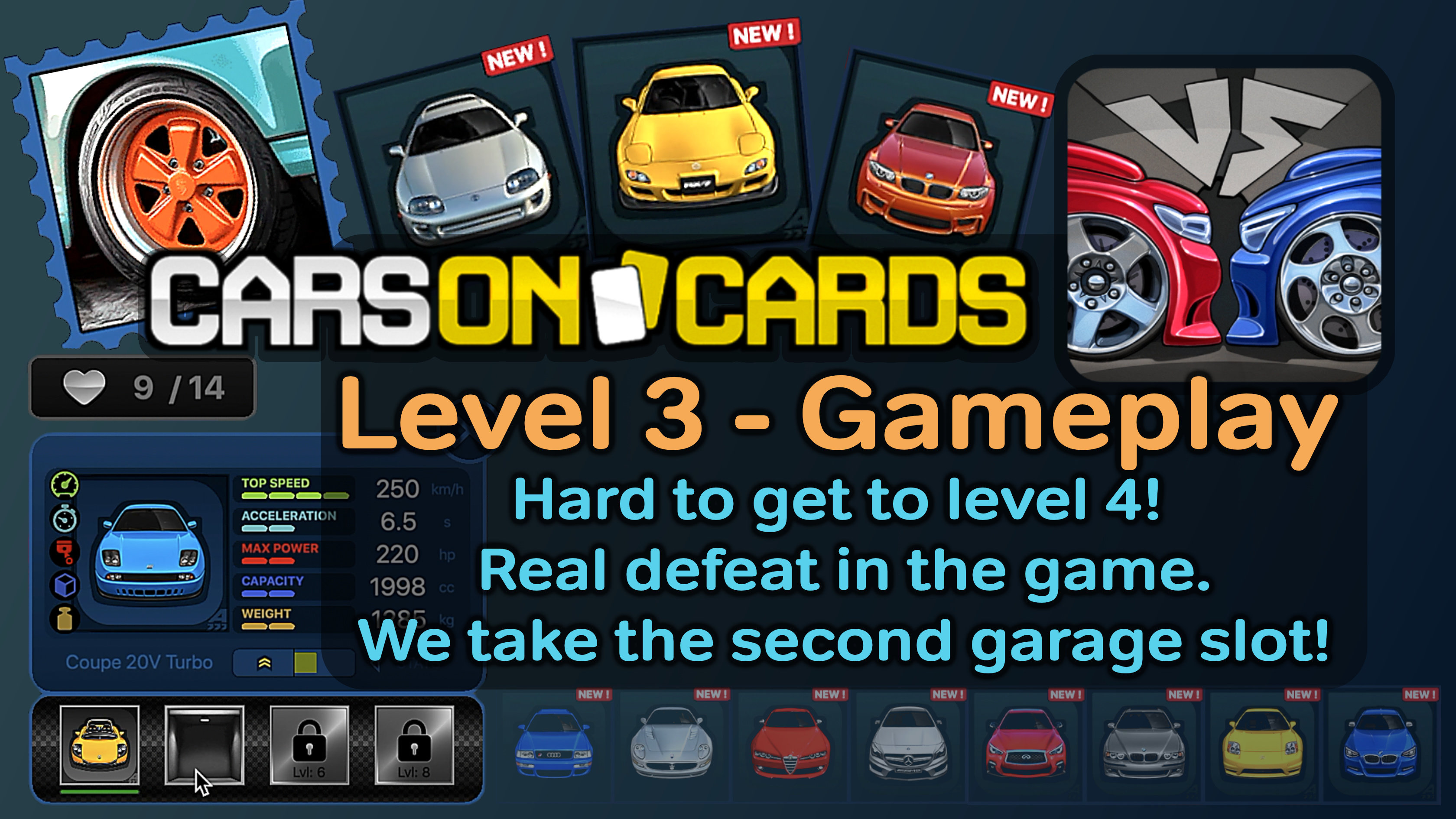 Cars on Cards и препятствия на пути к 4 уровню. Берем второй слот гаража - Реальный геймплей (11)