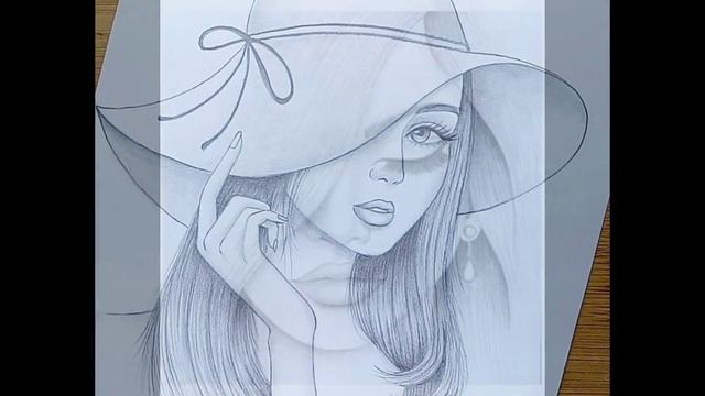 Chiroyli chizilgan qizlar rasmi!Красиво нарисованная картинка девушки ...