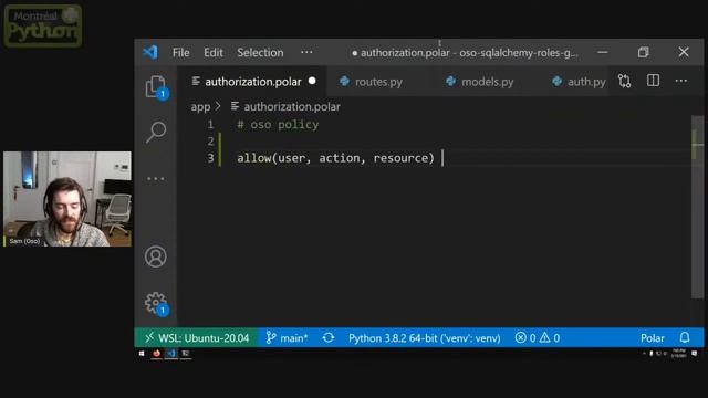 Sam Scott: Authorization and SQLAlchemy - Montréal-Python 83 – Minimum Night – смотреть онлайн ...