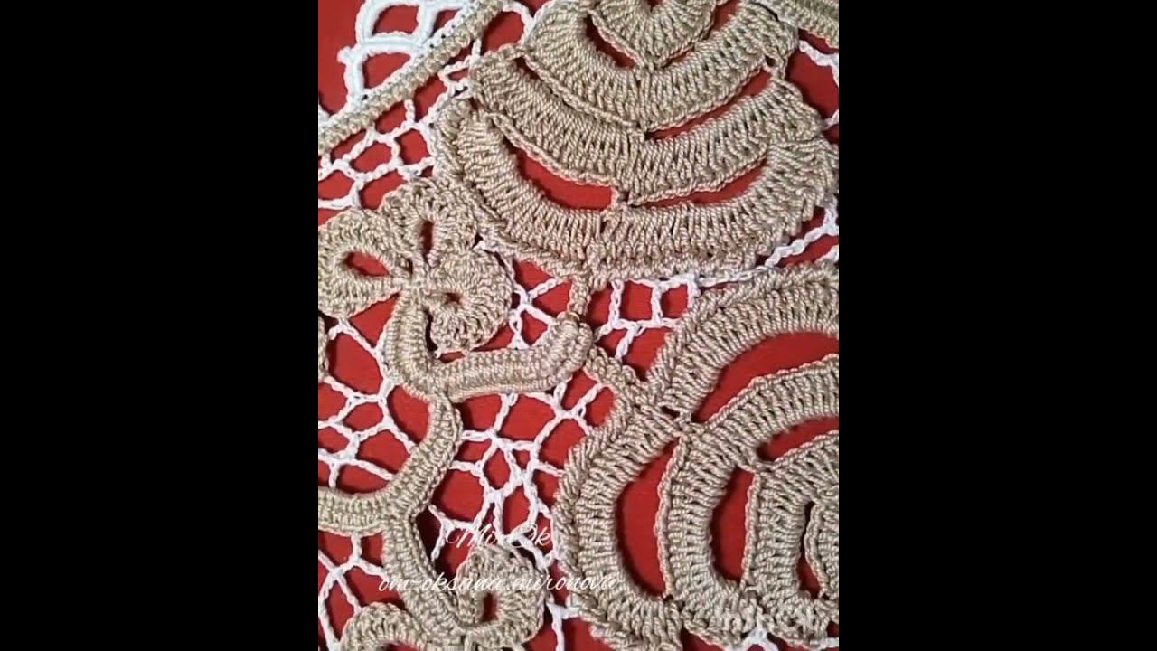 Кружевной воротник в стиле ирландского кружева.