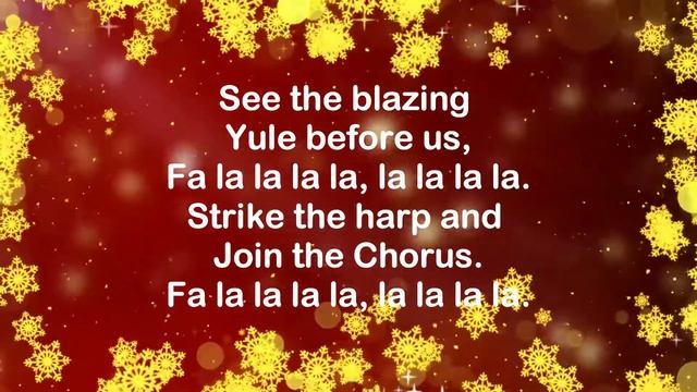 Falalalala song with Lyrics | Deck the Halls with Lyrics| Christmas ...