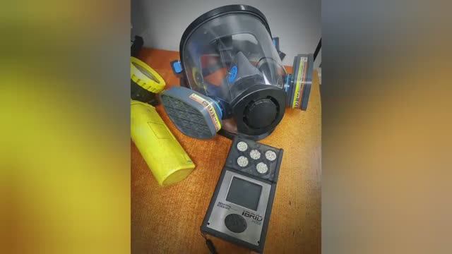 Защитная  маска аккумуляторщика. СИЗ ОД.