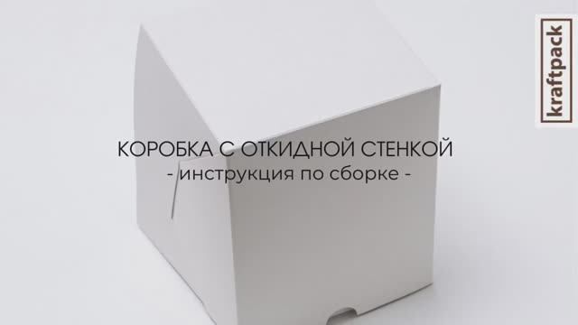 Сборка KRAFTPACK Коробка с откидной стенкой 12×12х15