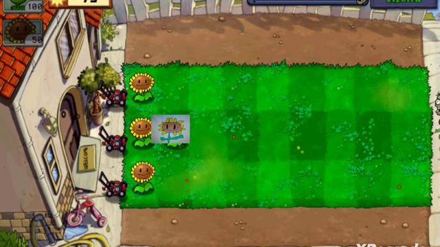 прохождение Plants vs zombies , или растения против зомбу 1#