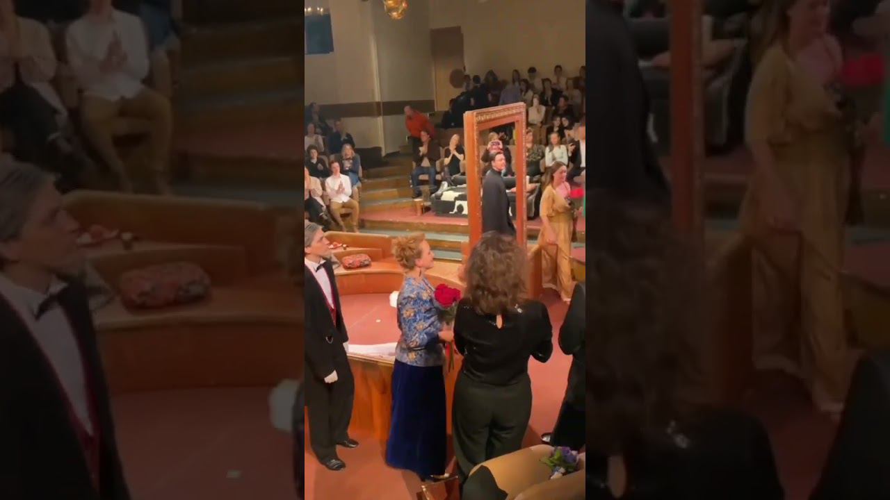 Поклоны в театре "Сфера", спектакль "Портрет Дориана Грея, реж. Глеб Черепанов #актриса #театр #art