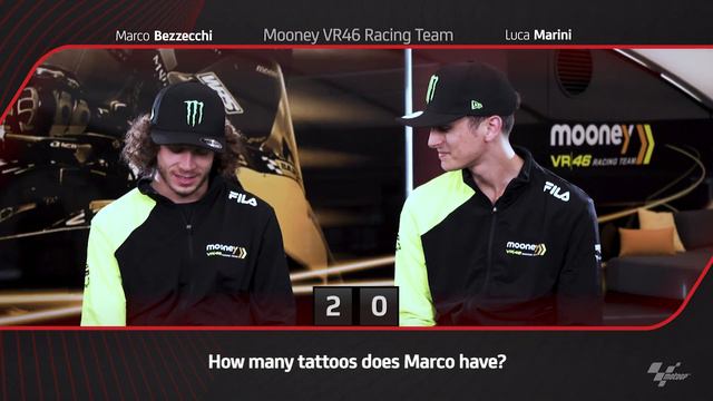 Marco Bezzecchi vs Luca Marini | How well do you know your teammate ...