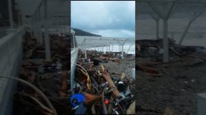 Архипо-Осиповка утро 27 ноября 2023 года 🍂 пляж и набережная после шторма 🌊