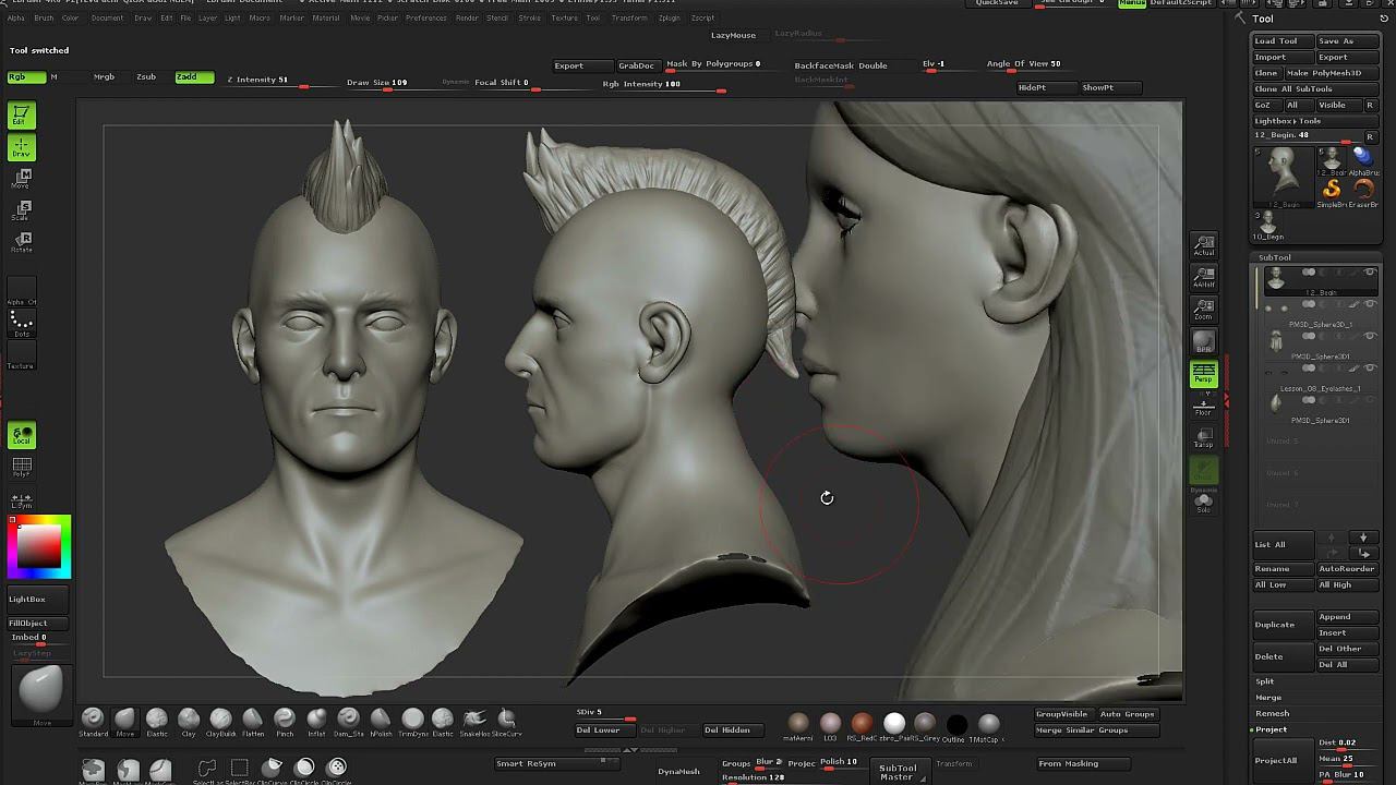 13  Making our final sculpt look more female