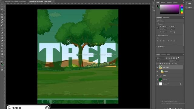 How To Put an Image Inside of Text in Photoshop/ HLGRAPHICS - смотреть ...