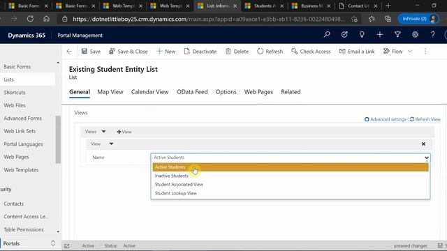 How to Configure Power App Portal Entity Forms | Entity List and Navigation Menus | Dynamics CRM ...