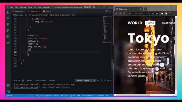 Proyecto 08 SLIDER VIDEO con Javascript + html y css – смотреть онлайн видео от Фрилансерский JS ...