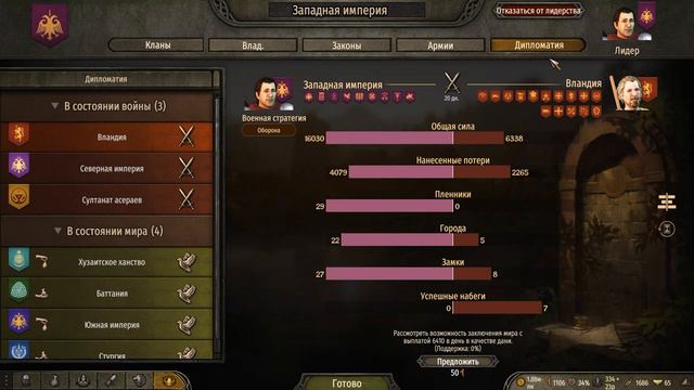 Mount & Blade II: Bannerlord, часть 171. Захват и защита города Галенд.