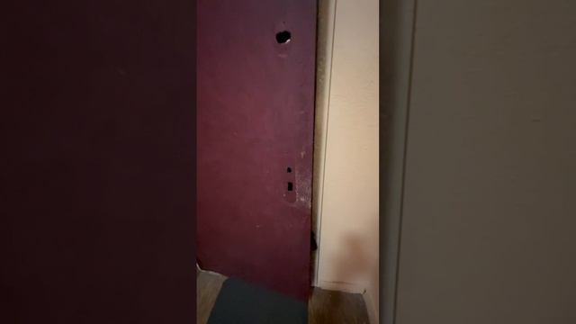 Перетяжка входной металлической двери, замена замков входной двери: видео до работ