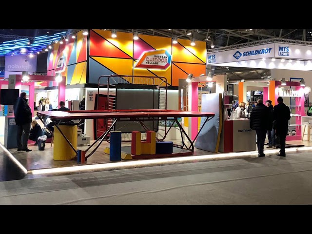 'iStar'-trampolines at the Exhibition ISPO 2019 - Munich