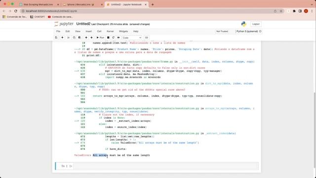 Como usar ChatGPT para fazer Web Scraping no Mercado Livre em Python | – смотреть онлайн видео ...