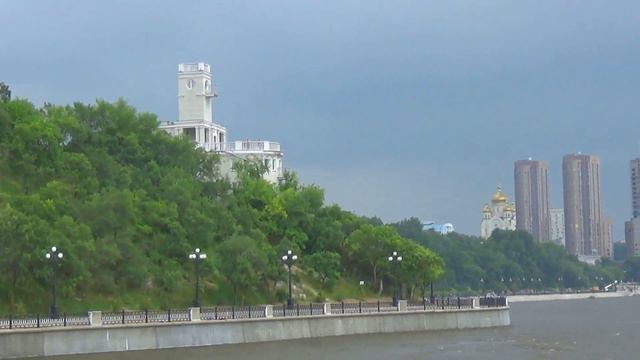 Прогулка-набережная, река Амур, теплоход.