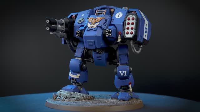 How to Paint： Battle Ready Ultramarines Ballistus Dreadnought
