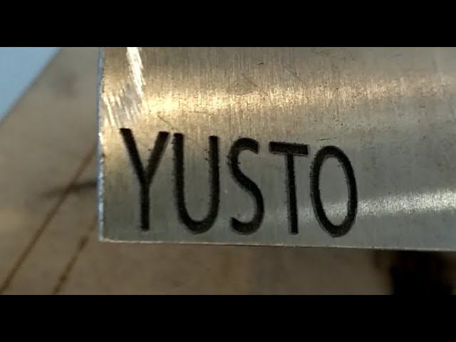 Глубокая лазерная гравировка Алюминия. Лазерный маркиратор Kamach T330