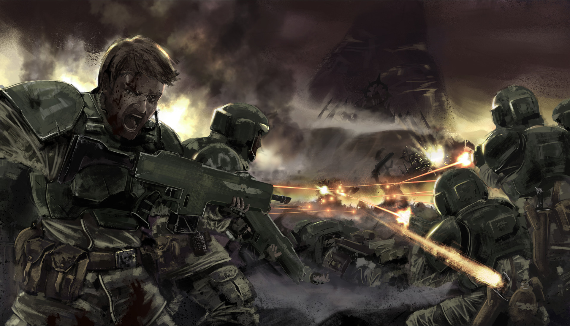 1.Warhammer 40,000 Dawn of War - Dark Crusade. Имперская гвардия.
