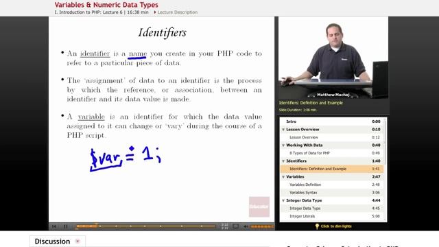 PHP - Variable & Numeric Data Types – смотреть онлайн видео от Командир компьютера в хорошем ...