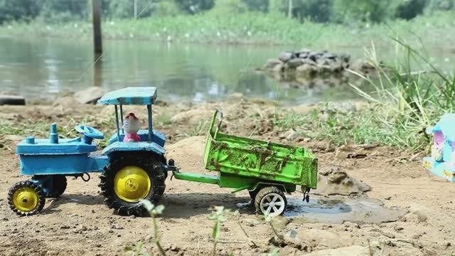 Мини трактор на природе/ Машинки