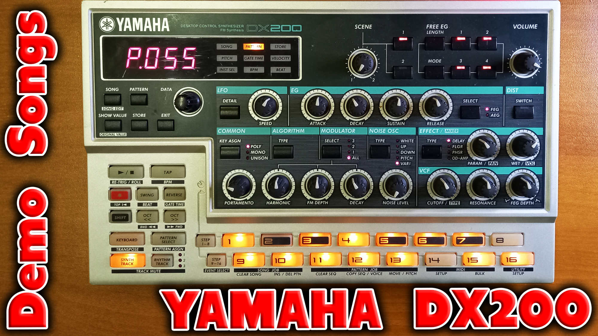 Грувбокс аж из 2001 года с FM синтезатором на борту - Yamaha DX200. Слушаем 5 Demo songs.