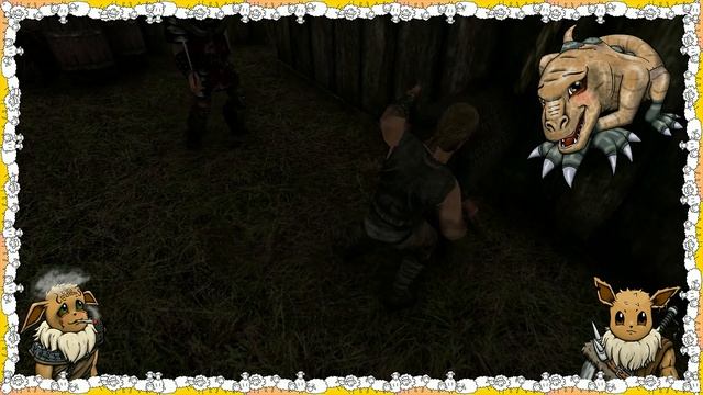 ??♂️?️??⛩️ Реакция стражника на поворот лебёдки и закрытие ворот в Старом Лагере ? [Готика 1]