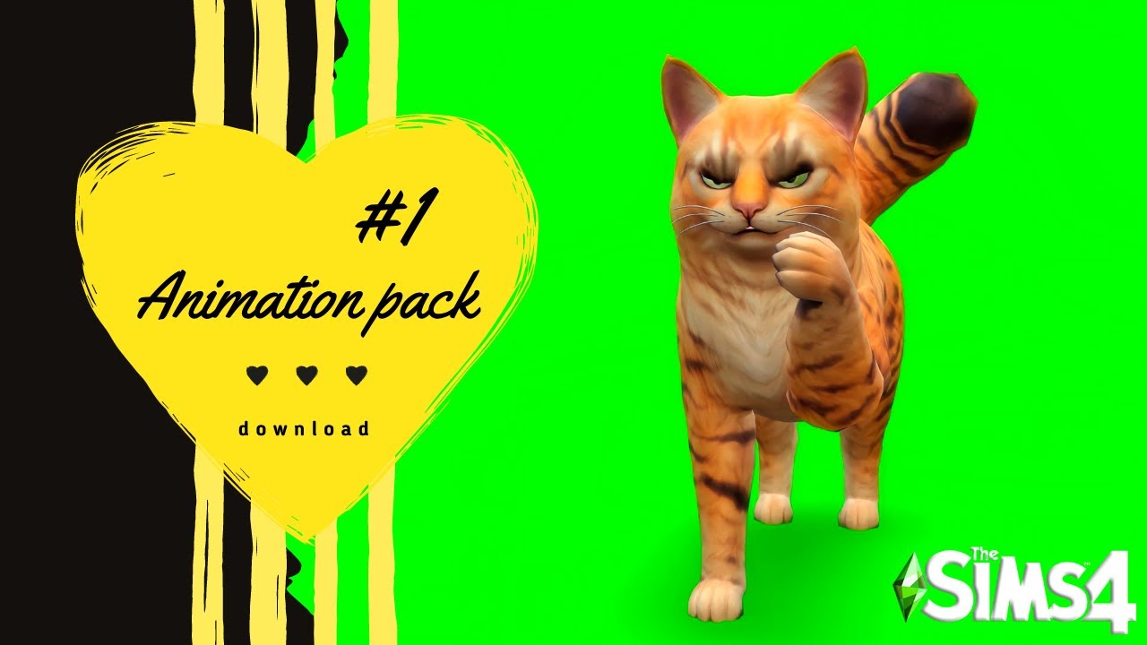 Animation pack sims 4 download Анимация кота