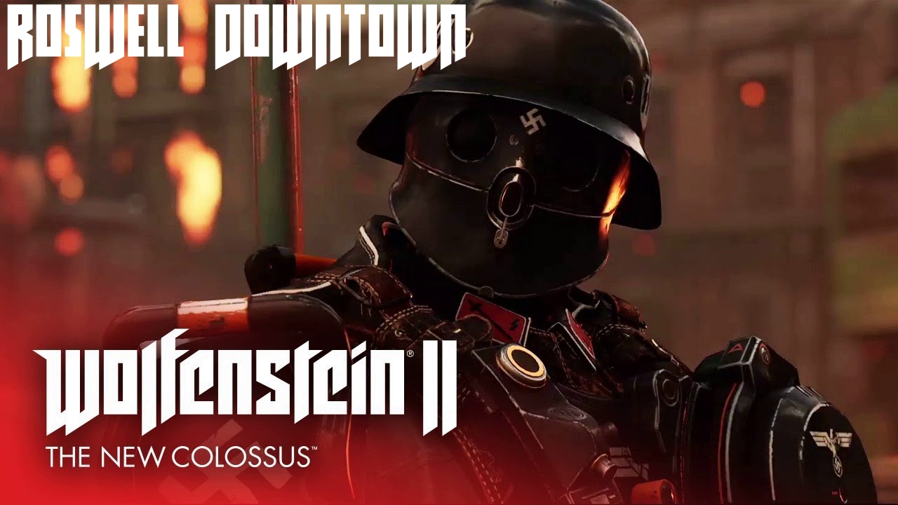 Wolfenstein II: Roswell Downtown | Stealth gameplay [1080 p]