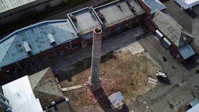 Демонтаж кирпичной дымовой трубы (г.Шуя)