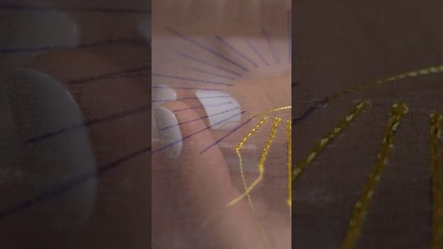 Люневильская вышивка, обучение онлайн. Тренировочные упражнения, тамбурный шов