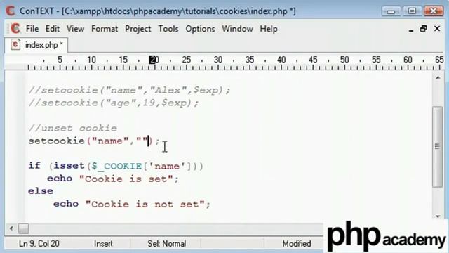 028 Cookies Part 2 | php programming course – смотреть онлайн видео от Приложения реального ...