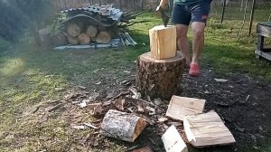 правельная Колка(рубка) дров.