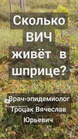 Сколько ВИЧ сохраняется заразным в брошенном на улице инсулиновом шприце  при разных температурах?