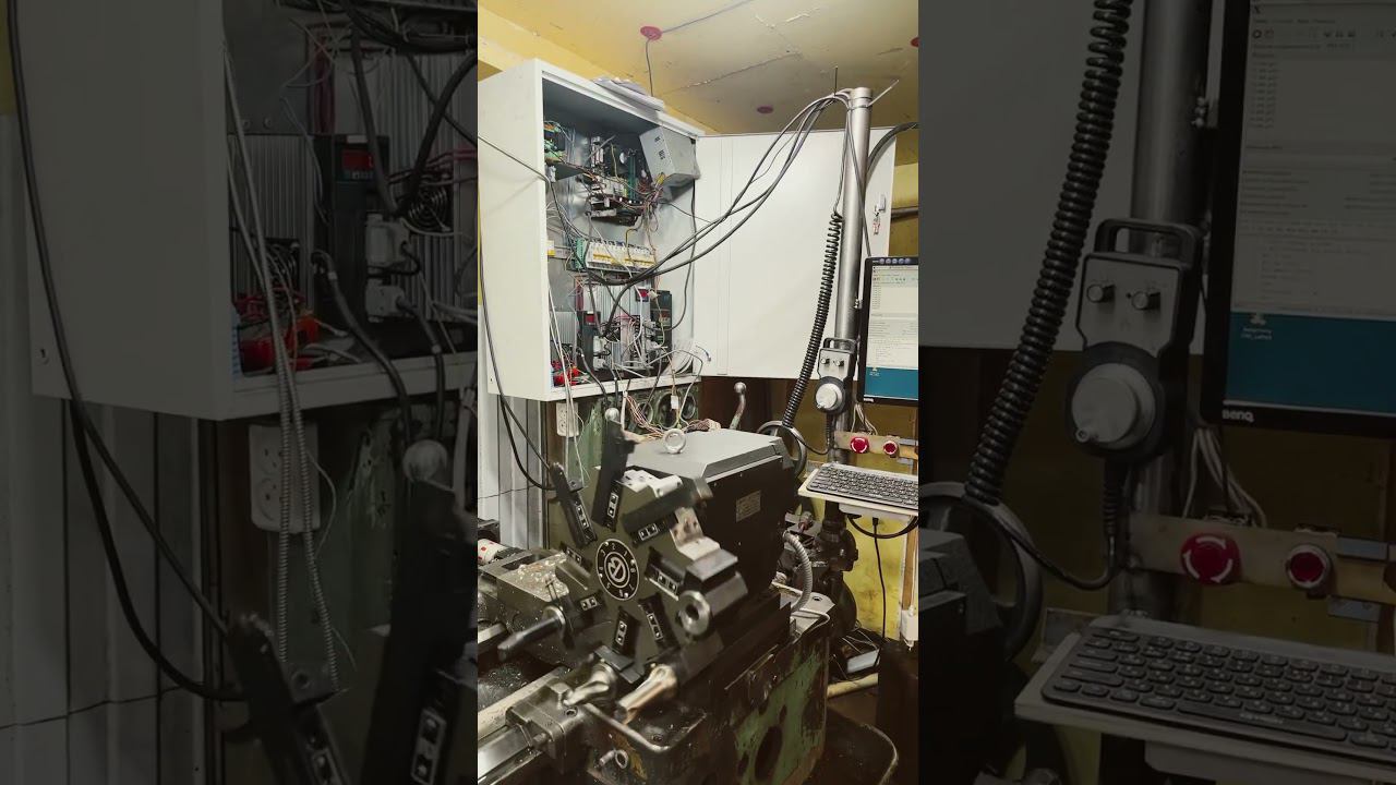 Тюнинг станка 1К62 ЧПУ подключил револьверную головку к Linuxcnc #linuxcnc #XWD120 #cnc #ЧПУ