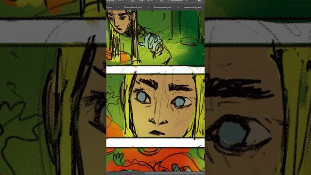Шорт 3 комиксы "Цвет"   #творчество  #art  #комиксы  #влог #shorts  #художник