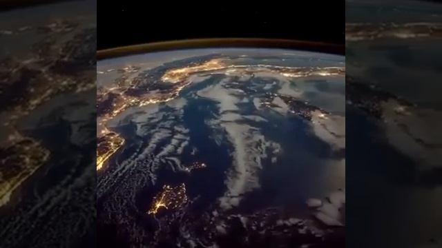 Ночная Планета Земля с МКС