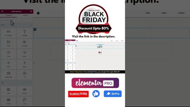 Elementor Black Friday 2023 | Save Upto 80% #elementor #blackfriday #pagebuilder #plugins #wordpres