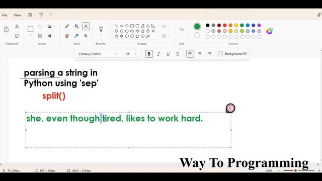 PYTHON PROGRAM 21: TO CREATE A PROGRAM TO PARSE A STRING USING SEP AND SPLIT( ) – смотреть ...