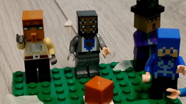 Among us в стиле Майнкрафта 3 серия Лего