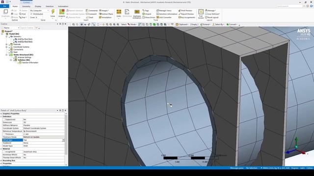 Beam, shell and solid modelling - Ansys Mechanical 2020R2 - смотреть ...