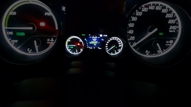 Просто расход топлива в Camry 70 hybrid