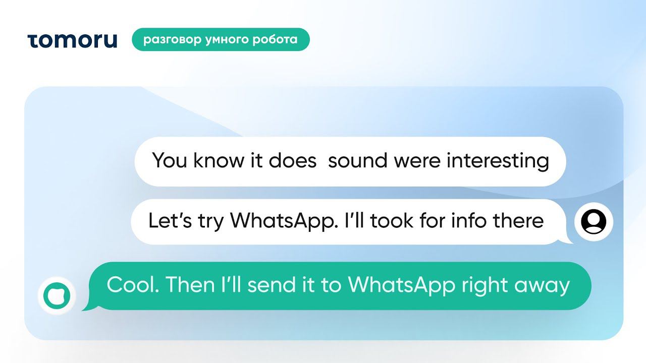 The Tomoru robot speaks English