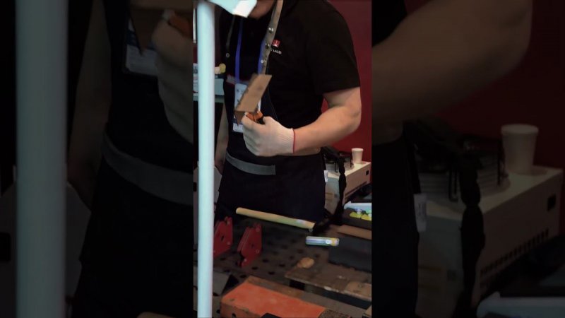 Лазерная металлообработка - это еще и красиво #welding #laser #лазер #металлообработка #юмор
