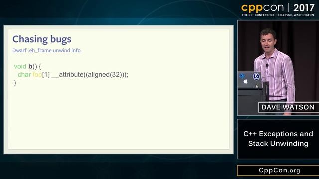CppCon 2017_ Dave Watson “C++ Exceptions and Stack Unwinding”