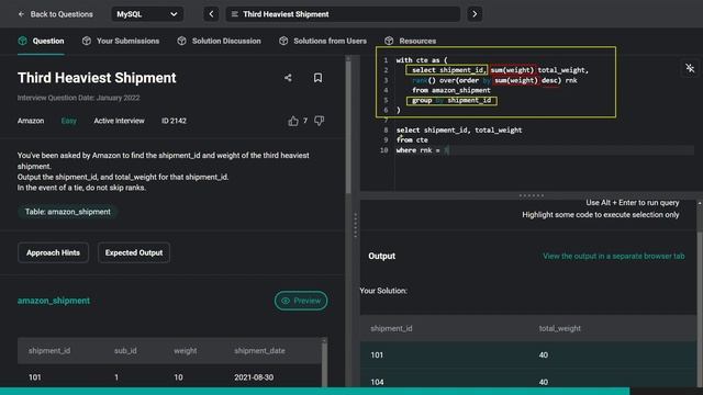 Episode 37 - Solving REAL SQL Interview Problems with StrataScratch (Amazon Edition) – смотреть ...