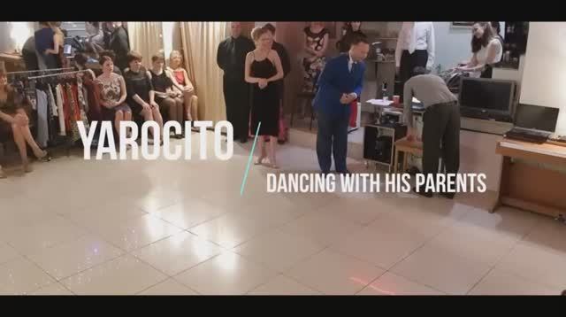 Алексей и Мария Рукавицыны танцуют с сыном (8 лет) "Sinsabor" #kidstango #честноетанг