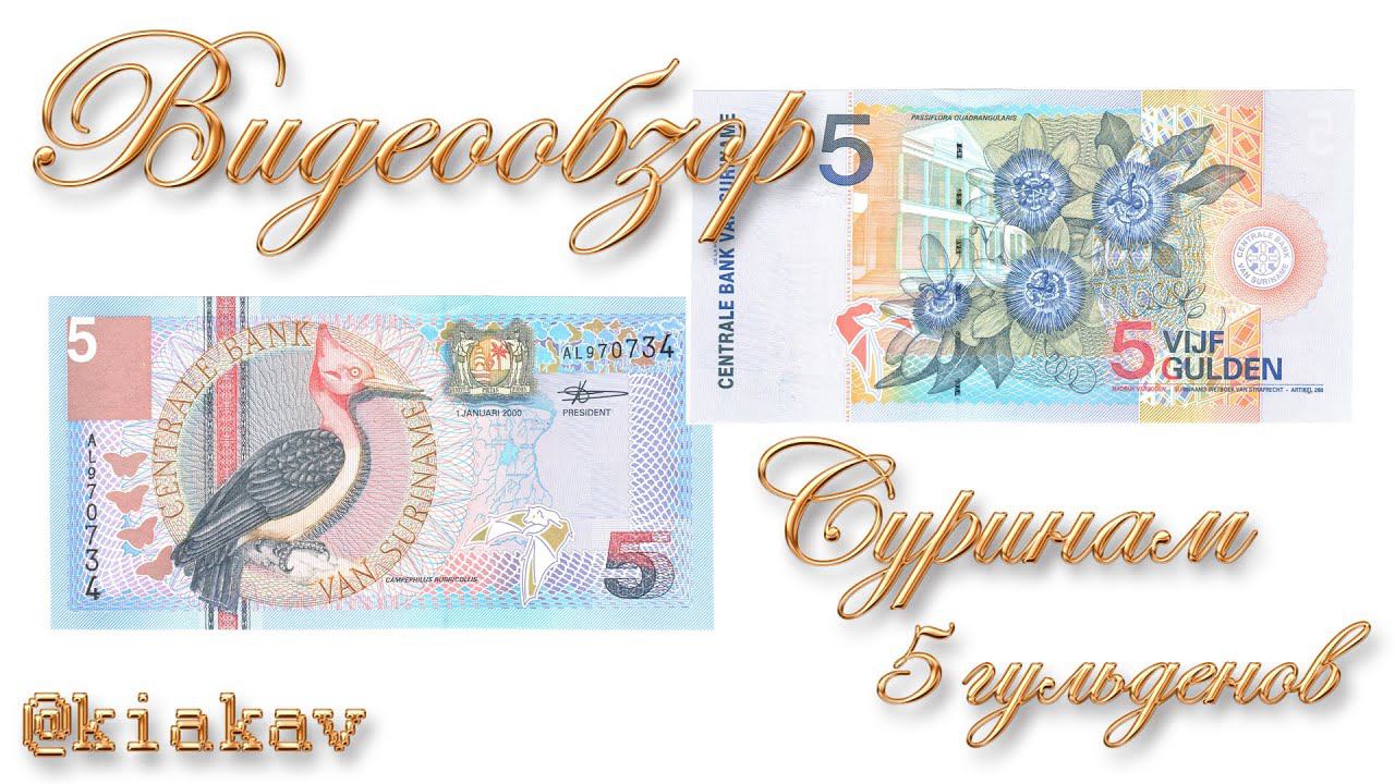 Видеообзор Суринам 5 гульденов